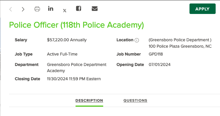 Hiring Process | Greensboro Police Department Careers